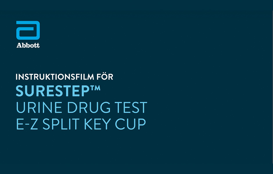 SureStep™ Urine Drug Test E-Z Split Key Cup